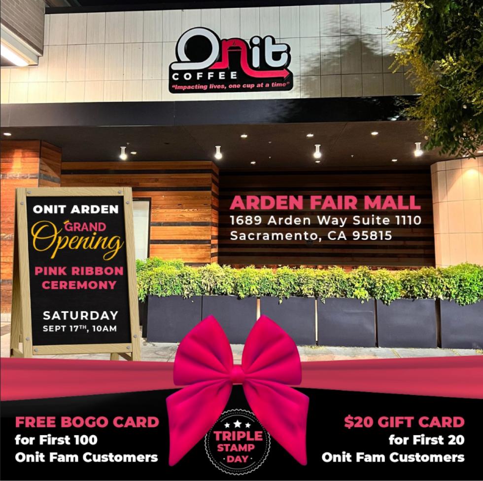 Onit Coffee Arden Fair Mall Grand Opening Ceremony | Comstock's magazine